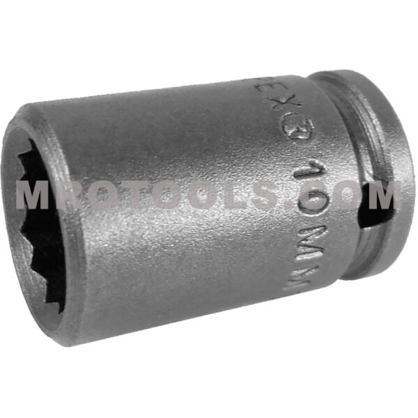 Apex 10MM11-D 10mm 12-Point Standard Impact Socket, 1/4'' Square Drive