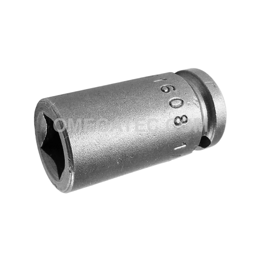 Apex 1608 1/4'' Single Square Nut Socket, 1/4'' Square Drive
