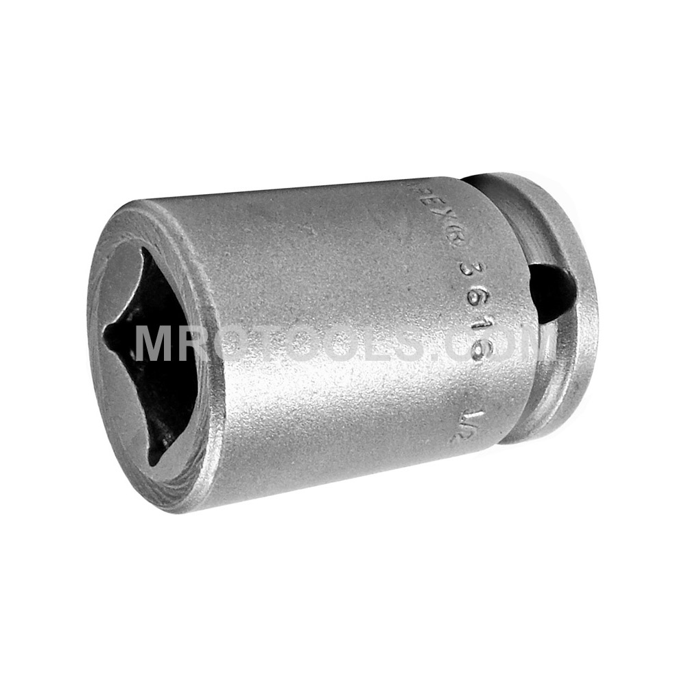 Apex 3616 1/2'' Single Square Nut Socket, 3/8'' Square Drive