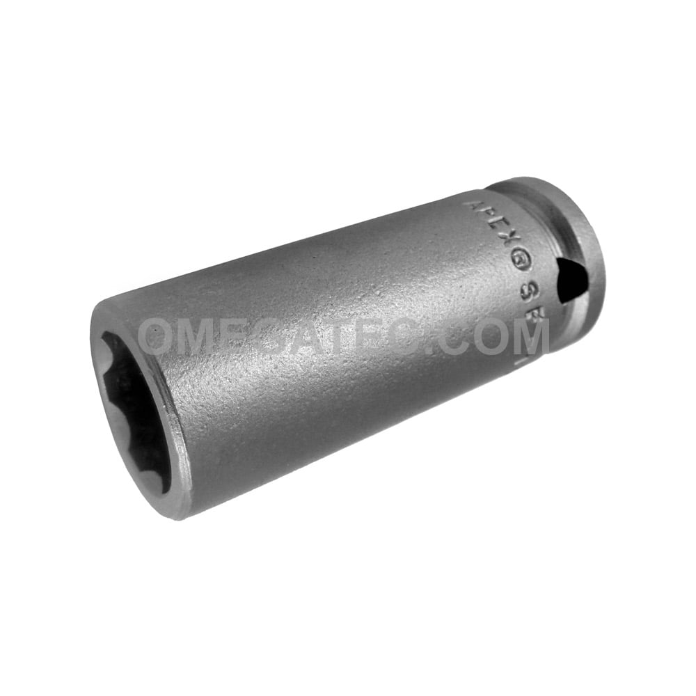 Apex OSSF-8MM23 8mm Long Impact Socket, Surface Drive, 3/8'' Square Drive