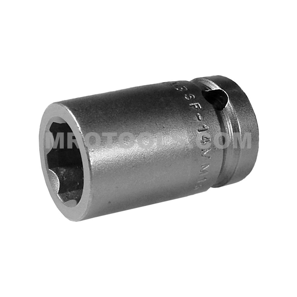 Apex SF-16MM15 16mm Standard Impact Socket, Surface Drive, 1/2'' Square ...