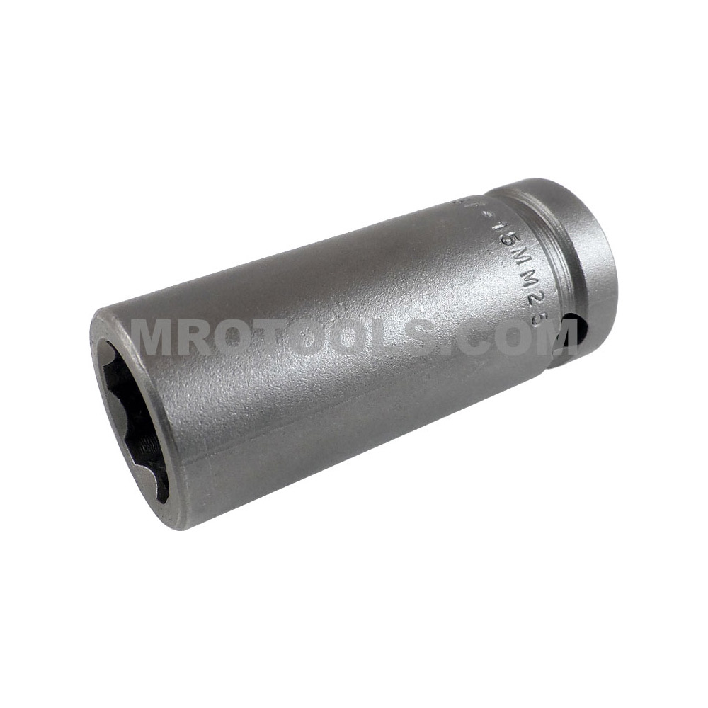 Apex SF-15MM25 15mm Long Impact Socket, Surface Drive, 1/2'' Square Drive